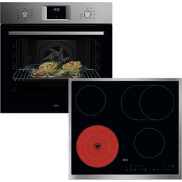 AEG Backofen-Set &raquo;OU5AB20ZSM&laquo; Aqua Clean Hei&szlig;luft: Gleichm&auml;&szlig;iges Garen auf 3 Ebenen: ideal f&uuml;r Mehrblech‐Backen Kindersicherung und 