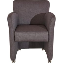 exxpo - sofa fashion Sessel &raquo;Intenso, Loungesessel, modern, wahlweise in Leder oder Textil&laquo; hohe Bodenfreiheit, frei im Raum stellbar, hoher 