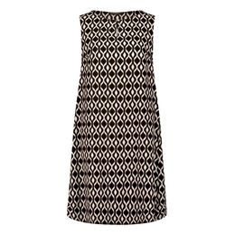 Betty Barclay Leinenkleid ohne Arm in Schwarz/Beige | Gr.: 48