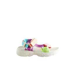 next Sandale M&auml;dchen Gr&ouml;&szlig;e 41 azur / neongr&uuml;n / lila / offwhite