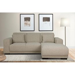 OTTO home Ecksofa &raquo;BORNHOLM L-Form, B: 234 cm - OTTO. Verl&auml;ssliche Qualit&auml;t.&laquo; Recamiere links oder rechts bestellbar, Wellenfederung, inkl. 2 Kissen 