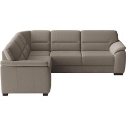 Sit & More sit&more Ecksofa &raquo;Montego L-Form, B: 256 cm, gro&szlig;e Stoffauswahl, Komfort Sitzh&ouml;he 46cm&laquo; wahlweise mit Schlaffunktion und Schubkasten beige 95% 