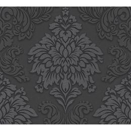 Livingwalls living walls Vliestapete &raquo;Metropolitan Stories Lizzy London&laquo; Barock gemustert ornamental leicht strukturiert Ornament Tapete Barock Metallic Tapeten 