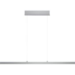 HELL h&ouml;llisch gutes Licht LED Pendelleuchte &raquo;KARO&laquo; LED-Modul 1 Stk. warmwei&szlig; - kaltwei&szlig; Fernbedienung, CCT, Stufenlos h&ouml;henverstellbar silber 1, 1 Stk
