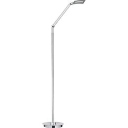 HELL h&ouml;llisch gutes Licht LED Stehlampe &raquo;EVOLO&laquo; LED-Modul 1 Stk. warmwei&szlig; - kaltwei&szlig; Tastdimmer, CCT silber 1, &Oslash; 22cm H: 110cm, 1 Stk.