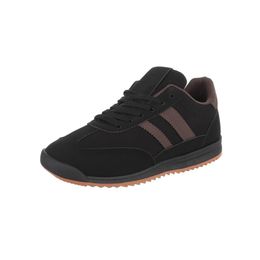 Ital-Design Freizeitschuh in Schwarz und Braun | Gr.: 37