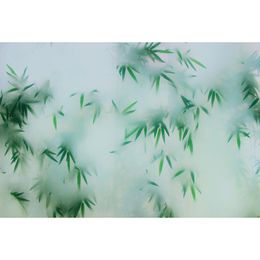 Livingwalls living walls Fototapete &raquo;Walls by Patel Panda`s Paradise&laquo; glatt Vlies, Wand gr&uuml;n Vlies B/L: 4m x 2,7m