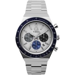 Timex Damen Chronograph &raquo;DIVER INSPIRED&laquo; Quarzuhr, Armbanduhr, Damenuhr, Edelstahlarmband,Stoppfunktion,Datum silber Einheitsgr&ouml;&szlig;e