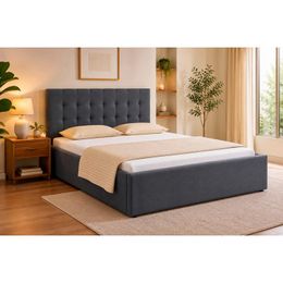 OTTO home Polsterbett &raquo;Hamar, Knopfsteppung im Kopfteil, bis 250 KG belastbar&laquo; 3 Breiten: 100cm/ 140cm/ 180cm, in verschiedenen Gr&ouml;&szlig;en und Stoffen und
