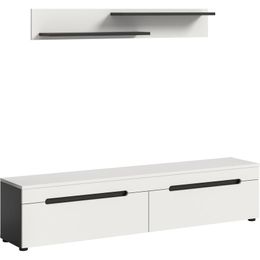 Home Affaire Wohnwand &raquo;REHAT, TOPSELLER!, 2-teilig, wahlweise stehend und h&auml;ngend montierbar&laquo; Set bestehend aus: Wandboard (13x19x8 cm) und Lowboard (
