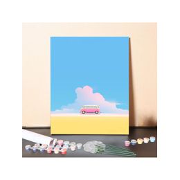 ARTNANAS DIY Malen nach Zahlen Set-"Pastellreise" | Gr.: 30x40-ohne-rahmen