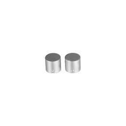 Liedeco Gardinenstangen-Endst&uuml;ck &raquo;Endkappe&laquo; f&uuml;r Gardinenstangen &Oslash; 16 mm silber 2 Stk.