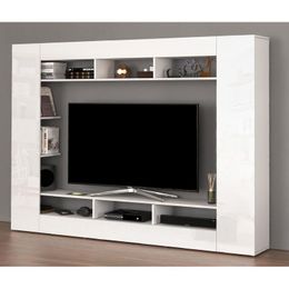 OTTO home Wohnwand &raquo;SPEED, TV-Wand, Hochglanz lackiert,ideal f&uuml;r TV-Ger&auml;te bis zu 65 Zoll&laquo; 1 Stk. tlg. B/H/T: 216cmcm x 158,6cmcm x 30,4cmcm
