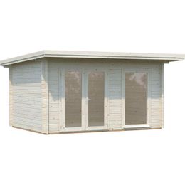 Palmako Gartenhaus &raquo;Heidi&laquo; 11,7 m&sup2;, mit Fu&szlig;boden im Gartenhaus beige Massivholz Fu&szlig;boden im Gartenhaus, ohne Dacheindeckung