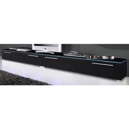 Lowboard &raquo;Line TV-Board, TV-Schrank&laquo; Breite 150 cm schwarz Einheitsgr&ouml;&szlig;e