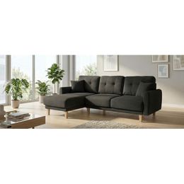 OTTO home Ecksofa &raquo;TRIPLO optionale Schlafsofa mit Bettkasten, Ma&szlig;e B/T/H: 234/164/89 cm&laquo; L-Form wahlweise mit Bettfunktion - Liegefl&auml;che 132x210 cm 