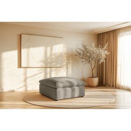 OTTO home Polsterhocker &raquo;Venslev&laquo; sch&ouml;ne Erg&auml;nzung f&uuml;r das Sofa beige 100% PES B/H/T: 90cm x 46cm x 90cm, Struktur