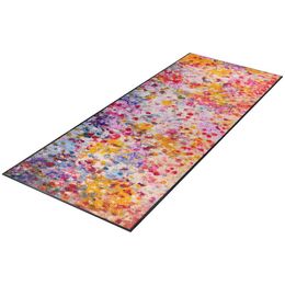 wash+dry by Kleen-Tex L&auml;ufer &raquo;Wild Summer&laquo; rechteckig 7 mm H&ouml;he bunt Polyamid B : 75cm 1 Stk., 7mm, L: 190cm