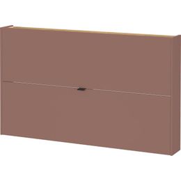 Germania Schuhschrank &raquo;Ameca&laquo; 1 Stk. tlg. f&uuml;r schmale Flure, Tiefe: 18cm, Soft-close, Breite: 100 oder 140 cm braun Holzwerkstoff Toffee/Navarra-Eiche