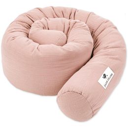 Julius Z&ouml;llner Nestchenschlange &raquo;Musselin&laquo; Made in Germany rosa Bezug: 100% Baumwolle. F&uuml;llung: 100% Polyester Einheitsgr&ouml;&szlig;e