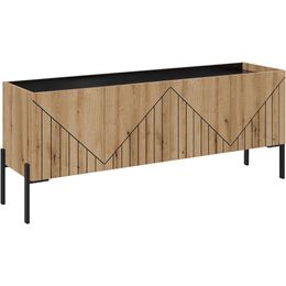 Home Affaire Lowboard &raquo;SNETT, Breite: 155cm, mit Metall-Stabf&uuml;&szlig;en, 4 T&uuml;ren, 2 Einlegeb&ouml;den&laquo; TV-Lowboard, Mediaschrank, Mediaboard, TV-Schrank, Schrank
