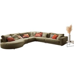 3C Candy Ecksofa &raquo;Enisa II, bequem und komfortabel, Mega Familiensofa, L-Form&laquo; incl. 3 Flatterkissen, wahlweise mit Flecken-Schutz-Bezug Easy care 