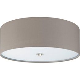 Eglo Deckenleuchte &raquo;PASTERI&laquo; E27 Deckenlampe grau 3, &Oslash; 47,5cm H: 19,5cm
