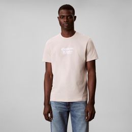 Calvin Klein Jeans Herren T-Shirt Rundhalsausschnitt, Regular Fit, Logoschriftzug XXL
