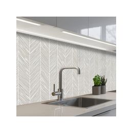 OnlyWow K&uuml;chenr&uuml;ckwand Zickzack | Gr.: 80 x 60 cm