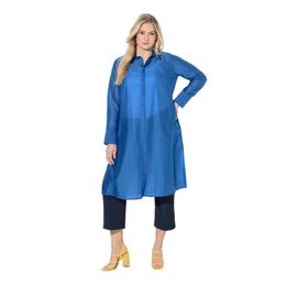 Ulla Popken Longtunika in azurblau | Gr.: 46-48