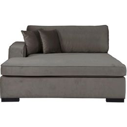 Home Affaire Sofaelement &raquo;Skara XXL&laquo; Modul XXL - zum eigenen Zusammenstellen, Armlehne links/rechts w&auml;hlbar grau 100% Polyester Samtoptik, links