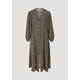 hessnatur Midikleid Relaxed aus SaXcell Lyocell in kakao braun | Gr.: 42