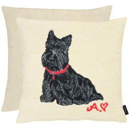 Apelt Dekokissen &raquo;Timmy&laquo; schwarz-wei&szlig; Polyester B/L: 48cm x 48cm, 1 Stk.