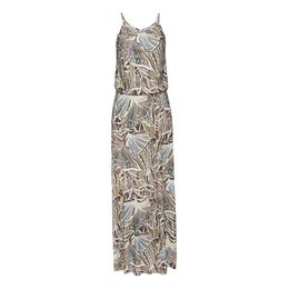 Lascana Maxikleid in creme-khaki-hellblau-braun bedruckt | Gr.: 36