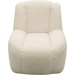 DOMO collection Sessel &raquo;Ryos, organische Form&laquo; skulpturale Opik, cozy chic 100% Polyester Chenille-Struktur CARRIE, B/H/T: 77cm x 82cm x 93cm