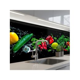 OnlyWow K&uuml;chenr&uuml;ckwand Gem&uuml;se | Gr.: 80 x 60 cm