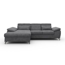 Sit & More sit&more Ecksofa &raquo;Cabrio L-Form, B: 295 cm, mit Sitztiefen-, Arm- & Kopfteilverstellung&laquo; 2 Nierenkissen, Federkern, optional Schlaffunktion und 