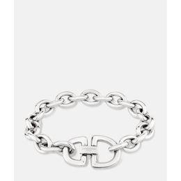 Liebeskind Berlin Damen Armband &raquo;Schmuck Geschenk Edelstahl Armkette The D-Link Statement&laquo; silber 22cm, Edelstahl