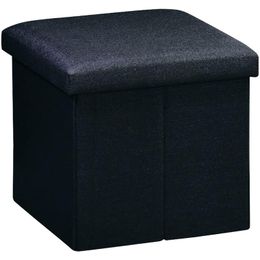 Kesper Sitzhocker &raquo;Kesper Sitzhocker-Box, schwarz&laquo; Deckel abnehmbar B/H/T: 38cm x 38cm x 38cm, Polyester