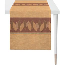 Apelt Tischl&auml;ufer &raquo;2719 LOFT STYLE, Jacquard&laquo; orange Baumwolle, Polyacryl, Polyester, Viskose B/L: 44cm x 140cm, 1 Stk., rechteckig