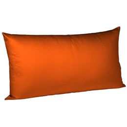 Fleuresse Kissenbezug &raquo;Colours Mako Satin, 100% Baumwolle, mit Rei&szlig;verschluss&laquo; Mako Satin, gl&auml;nzend, glatt, Premium Qualit&auml;t rot Mako-Satin, Mako-