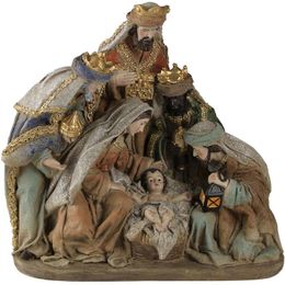 AM Design Krippe &raquo;Weihnachtsdeko&laquo; inklusive 1 Figur, Ma&szlig;e: ca. (B/T/H) 12/25,20/26,60 cm bunt Polyresin Einheitsgr&ouml;&szlig;e