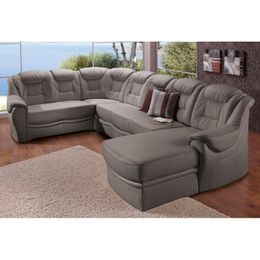 Sit & More sit&more Wohnlandschaft &raquo;Bellevue U-Form&laquo; wahlweise mit Schlaffunktion grau PRIMABELLE-Microfaser (100% Polyester);SOFTLUX-Kunstleder;NaturLEDER (
