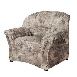 DOMO collection Sessel &raquo;Bahia zeitlos, elegant mit bequemen Armlehnen&laquo; Microfaser, natur braun Struktur (100% Polyester);Luxus-Microfaser (100% 
