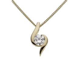 Firetti Damen Kettenanh&auml;nger &raquo;Schmuck Geschenk Gold 333 Halsschmuck Anh&auml;nger f&uuml;r Halskette Solit&auml;r&laquo; mit Zirkonia (synth.) gold Gelbgold 333, 0,65 g