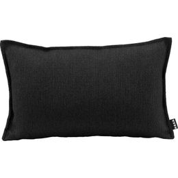 HOCK Dekokissen &raquo;Mali&laquo; einfarbig, Kissenh&uuml;lle mit F&uuml;llung, 1 St&uuml;ck schwarz Polyester B/L: 30cm x 50cm, 1 Stk.