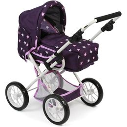 Bayer Chic 2000 CHIC2000 Kombi-Puppenwagen &raquo;Leni&laquo; mit herausnehmbarer Tragetasche lila Einheitsgr&ouml;&szlig;e Kombi-Puppenwagen