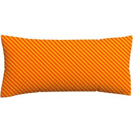 Schlafgut Kissenbezug &raquo;Premium Kissenbezug Woven Fade Satin (1 St)&laquo; Ton-in-Ton Rei&szlig;verschluss, Fadendichte von 300tc, Streifen, OEKO Tex bunt Mako-Satin, 