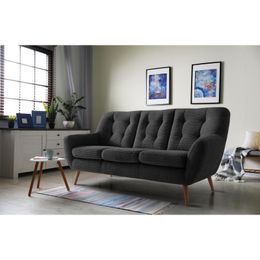 exxpo - sofa fashion 3-Sitzer &raquo;Scandi, bequem, aufwendige R&uuml;ckenpolsterung f&uuml;r mehr Sitzkomfort&laquo; aktuelle Farben in hochwertigen Bezugsqualit&auml;ten, 
