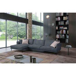 Egoitaliano Ecksofa &raquo;Sophia, Designsofa mit extrakomfortablem Sitzkomfort, Breite 274cm&laquo; mit Daunenfederung, L-Form grau B/H/T: 274cm x 77cm x 154cm, Luxus-